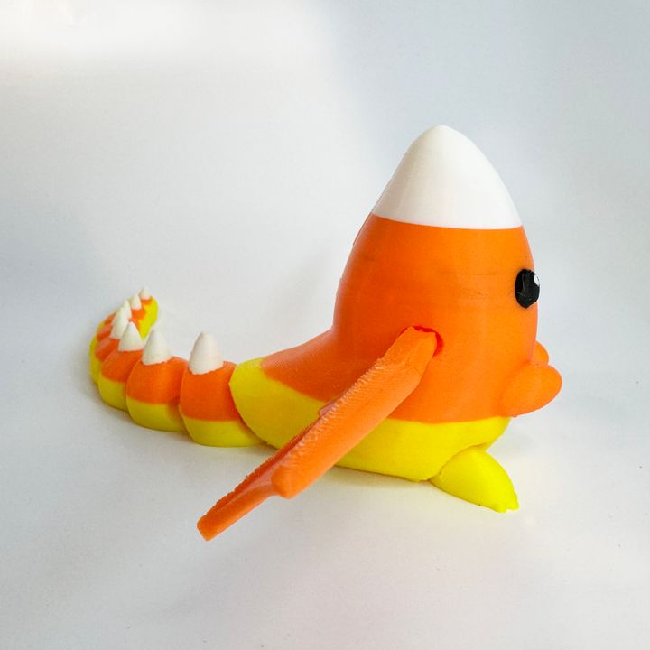 3D Printable Candy Corn Dragon by Teal Cat Creative