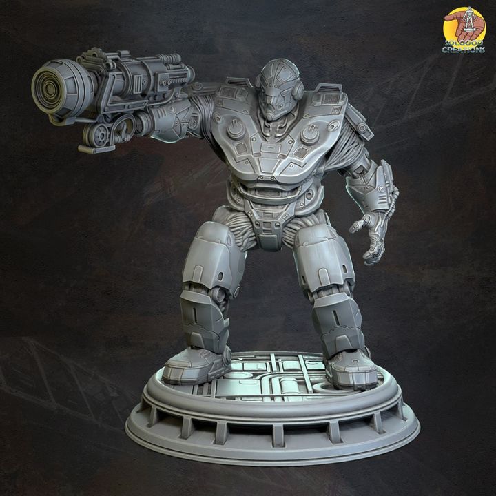 3D Printable Auto-Guard, Prison Robot Guard with Riot Suppression ...