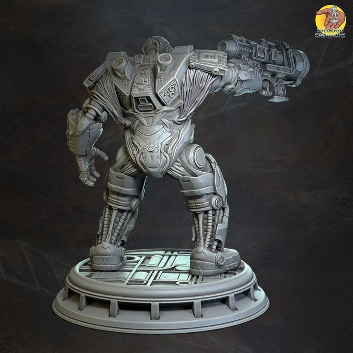 3D Printable Auto-Guard, Prison Robot Guard with Riot Suppression ...