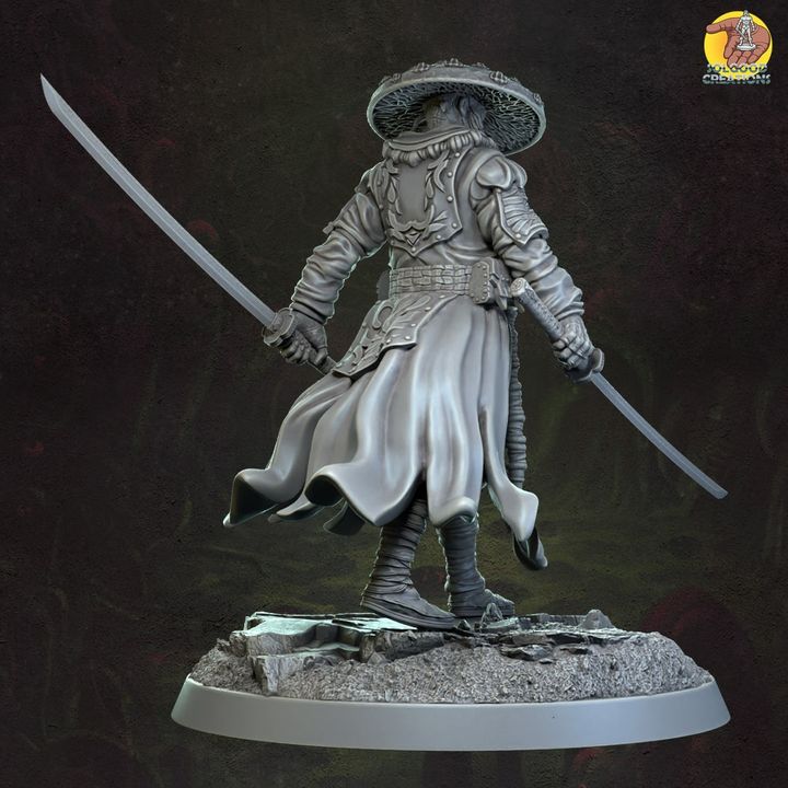 3D Printable Myconojimbo, Myconid Ronin - pose 1 by SolGood Creations