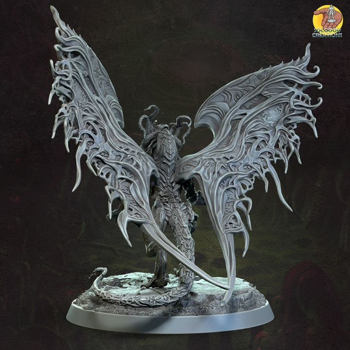 3D Printable The Dracothilid, Eldritch Horror Dragon | Pre-Supported by ...