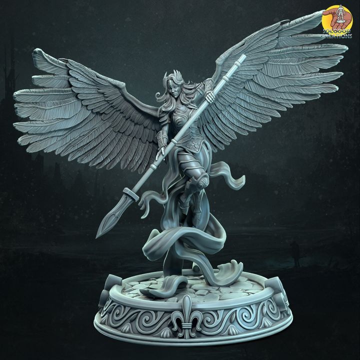 3D Printable Amitiel, guardian angel of Heaven - pose 1 by SolGood ...