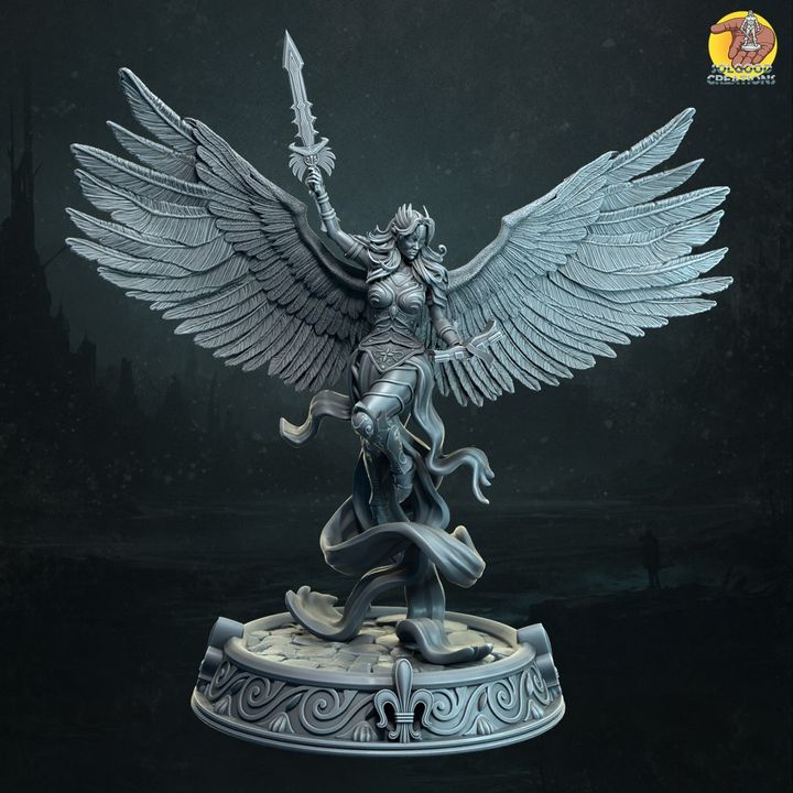 3D Printable Amitiel, guardian angel of Heaven - pose 2 by SolGood ...