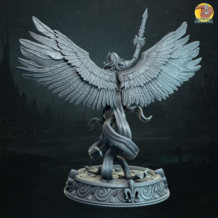 3D Printable Amitiel, guardian angel of Heaven - pose 2 by SolGood ...