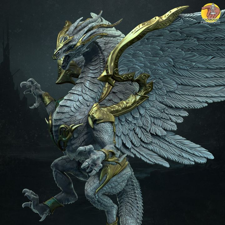 3D Printable Celestothican, the Dragon of Heaven by SolGood Creations