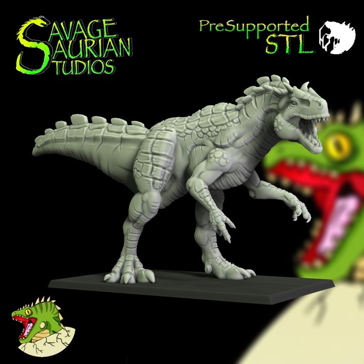 3D Printable Allosaurus by Savage Saurian Studios