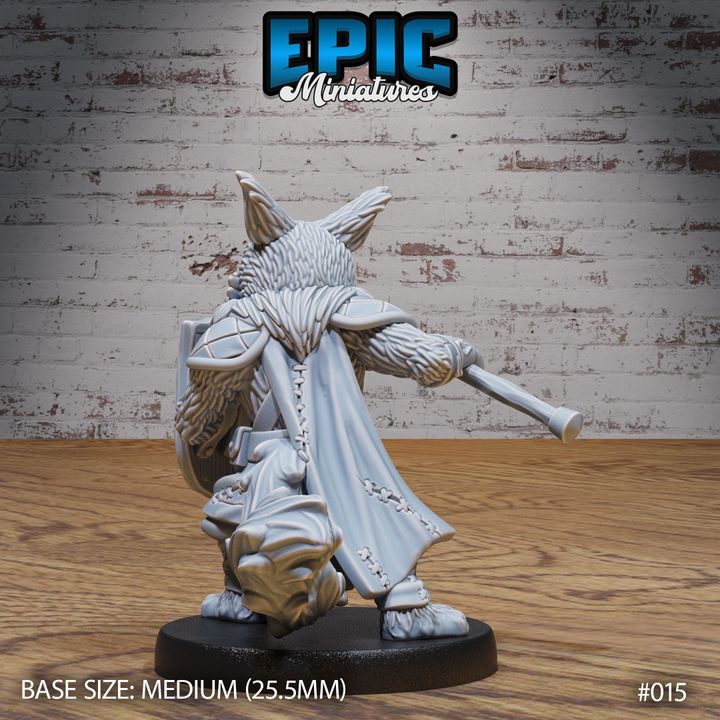 3D Printable Cat Tribe Warrior Set / Catfolk / Feline Warrior / Claw ...