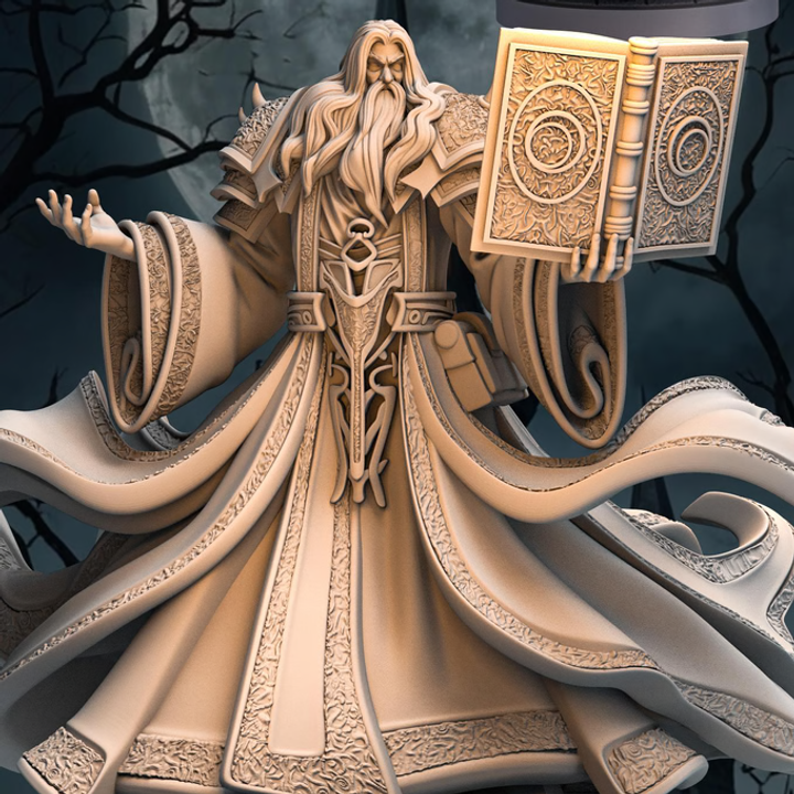 3D Printable Eldric - Warlock Wizard Sorcerer - Wizard Warlock Sorcerer ...