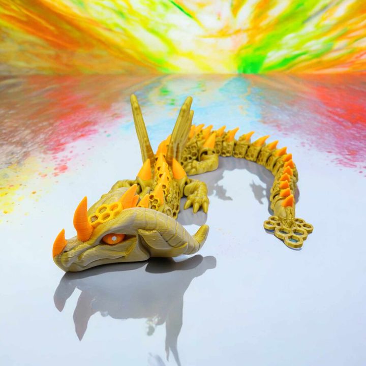 3D Printable Honeycomb Hive Dragon by The Dragon's Den
