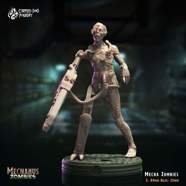 3D Printable Mecha Zombies by Crippled God Foundry
