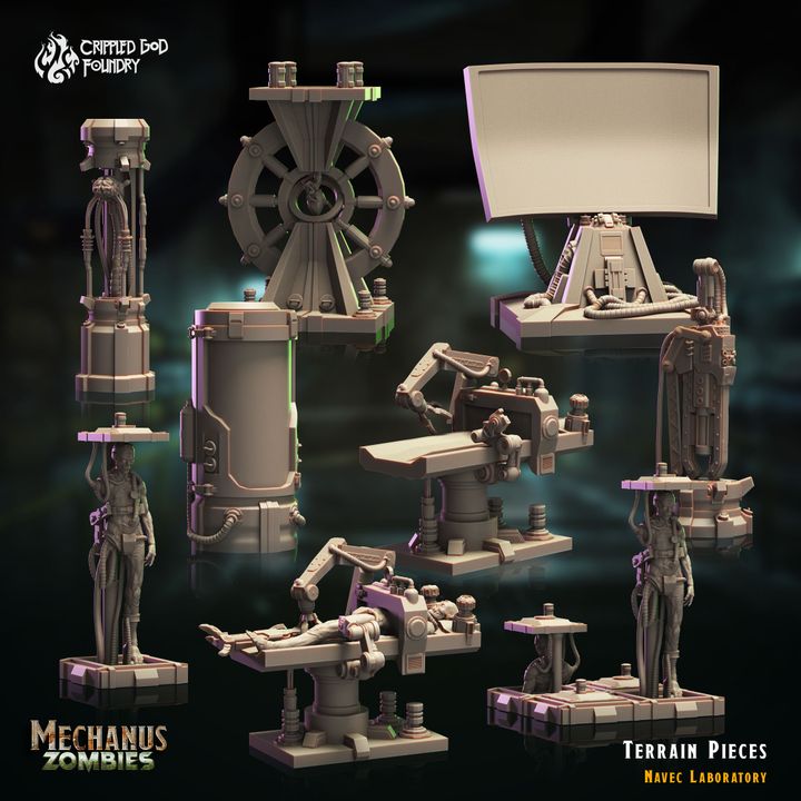 3D Printable Navec’s Lab Scenery Pieces by Crippled God Foundry