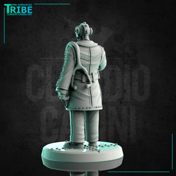 3D Printable (0235) Male robot android doctor medical scientist by ...