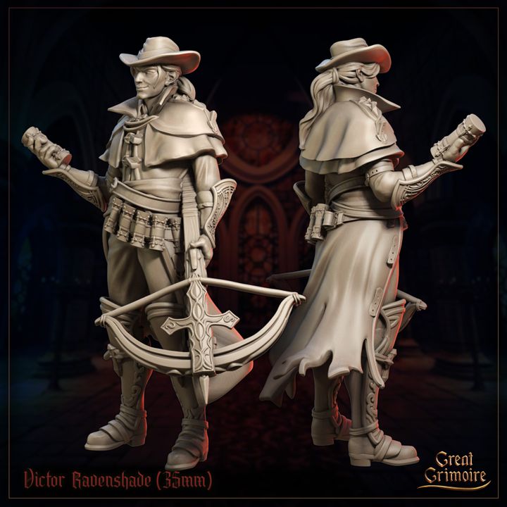 3D Printable Victor Ravenshade by Great Grimoire