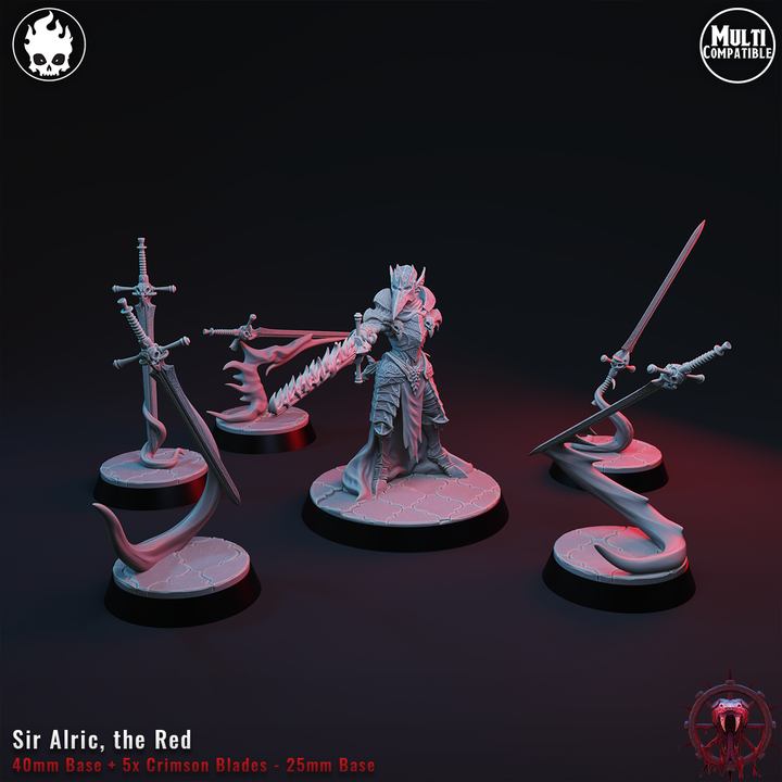 3D Printable Sir Alric, the Red by Fleshcraft Studio