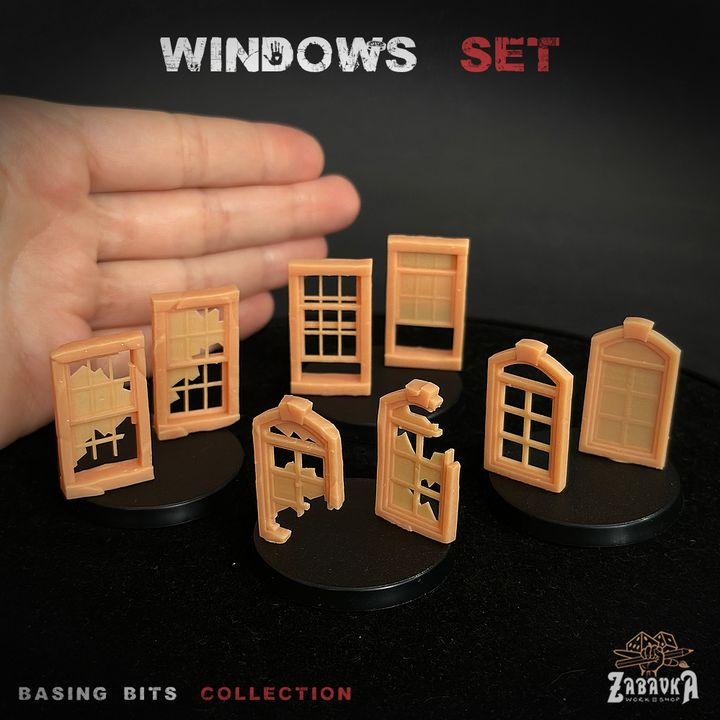 3D Printable Windows - Basing Bits by Zabavka Workshop