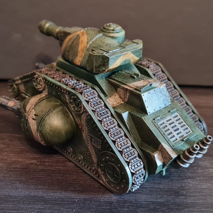 3D Printable Bastion Main battle tank by Lee McColl