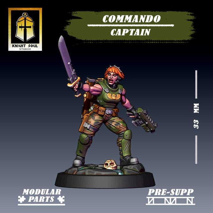 3D Printable Commando Captain by KNIGHT SOUL Studio