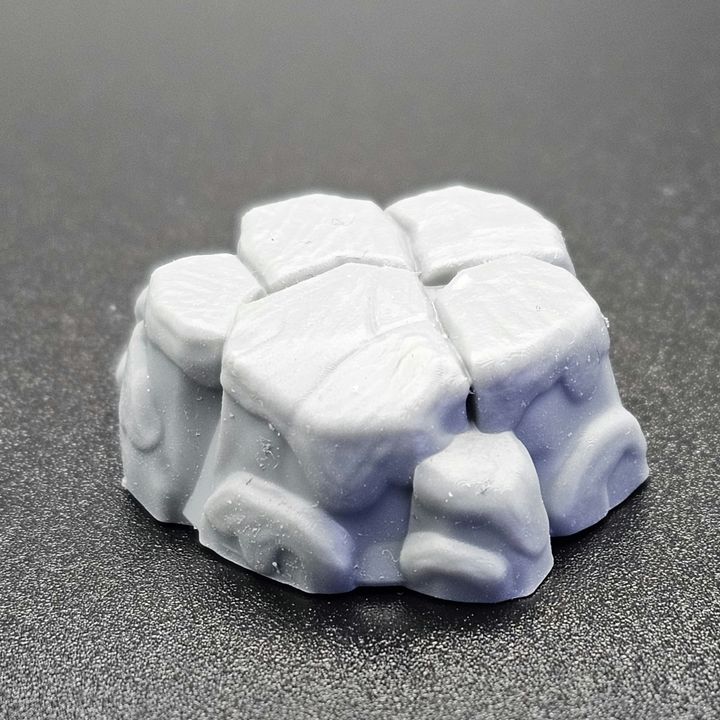 3D Printable Moss Stone Base by Art Crow Tabletop