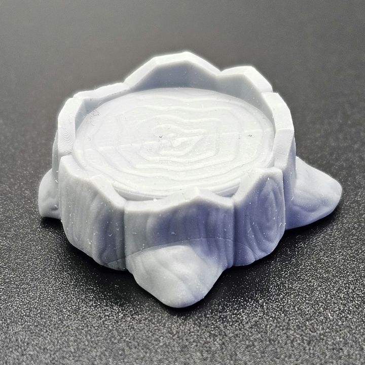 3D Printable Tree Stump Base by Art Crow Tabletop