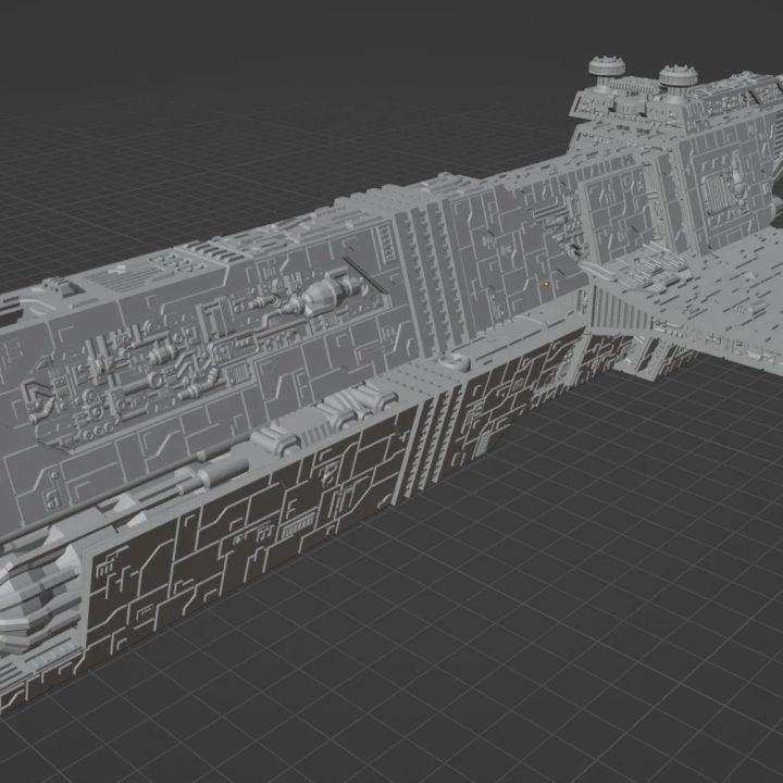 3D Printable Aggressor Star Destroyer (Zann Consortium) by Slightly ...