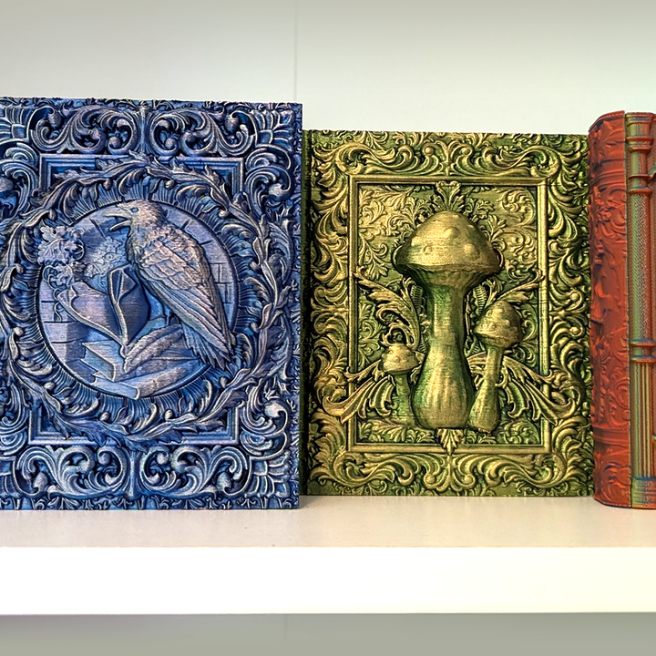 3D Printable Past Tomes - 4 Pack: Yarr Book, Mushroom, Necromancer ...