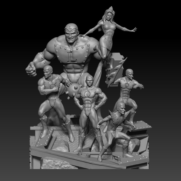3D Printable Men of Metal by TX Terrain Express