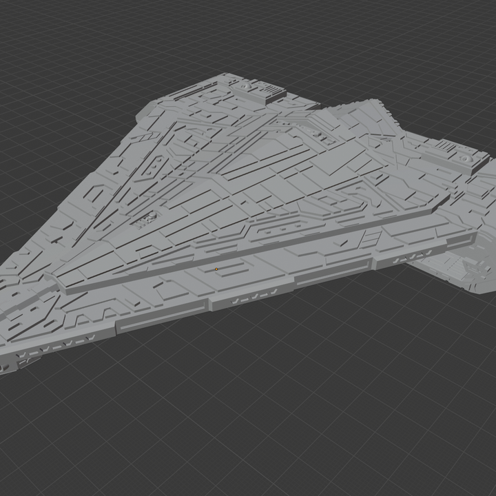 3D Printable Quasar Fire Cruiser-Carrier by Slightly Used SpaceShips ...