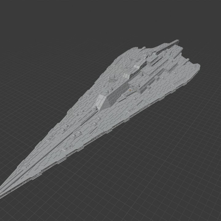 3D Printable Mandator II Star Dreadnought by Slightly Used SpaceShips ...
