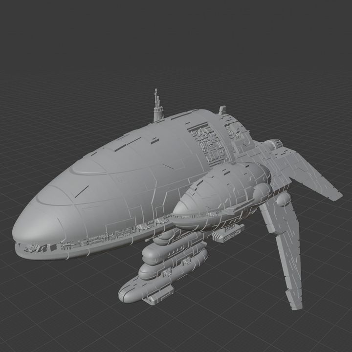 3D Printable Assault Frigate MKII by Slightly Used SpaceShips Yard ...