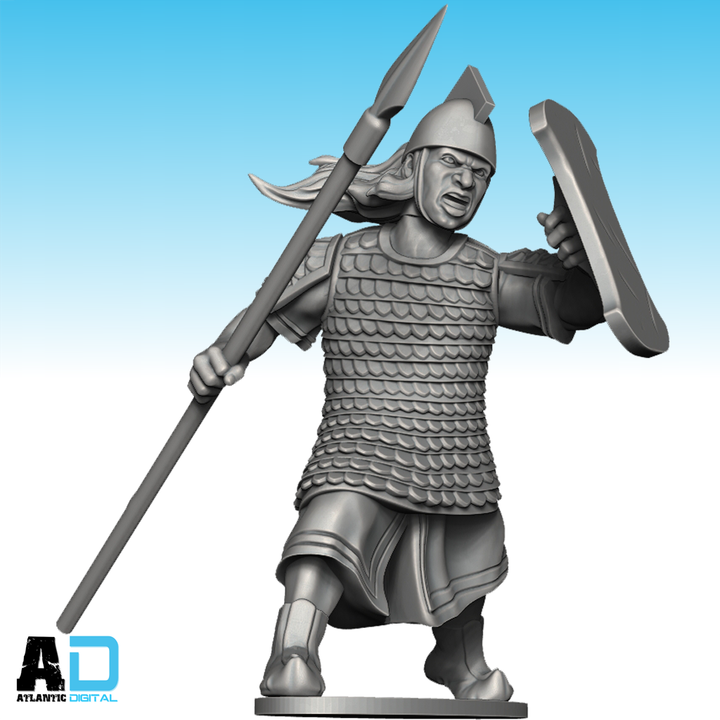 3D Printable Armored Hittite Infantry by Wargames Atlantic