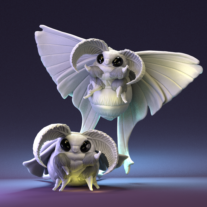 3D Printable Little Moth by Pepunki Creatures