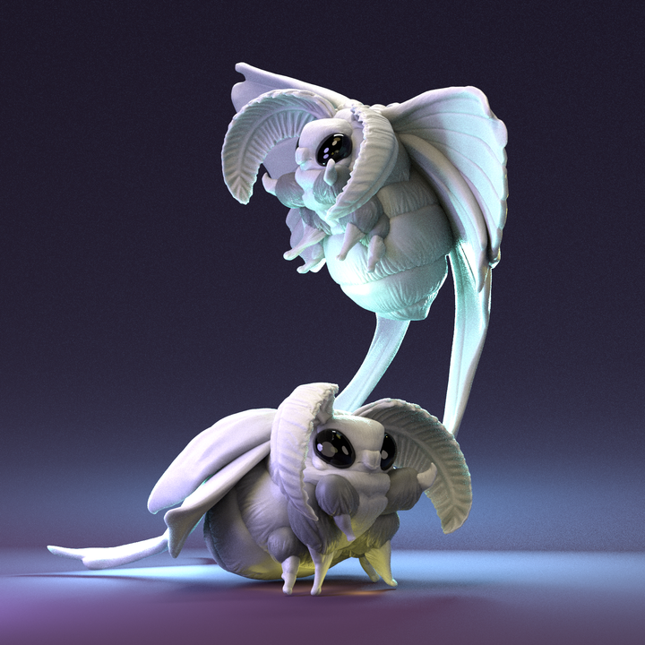 3D Printable Little Moth by Pepunki Creatures