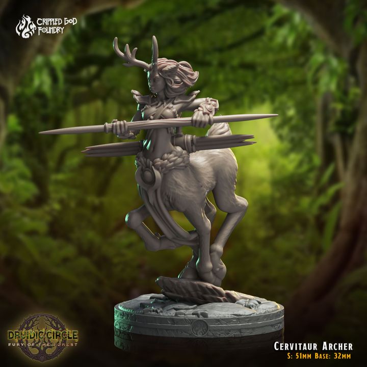 3D Printable Cervitaur Archers by Crippled God Foundry