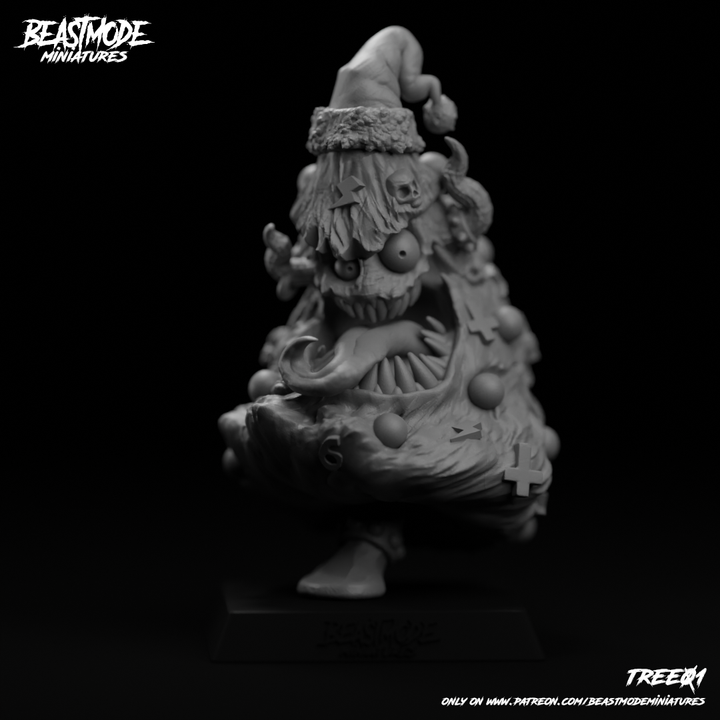 3D Printable Christmas Tree Monster_01 by Beastmode Miniatures