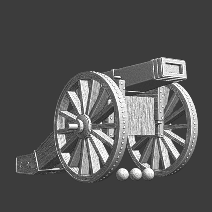 3D Printable Cannon with cardesque charge - infantry killer by Northern ...