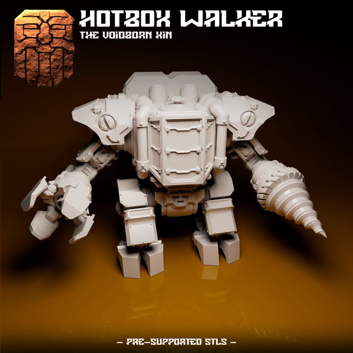 3D Printable Hotbox Walker - Presupported by Forged in Fury Miniatures