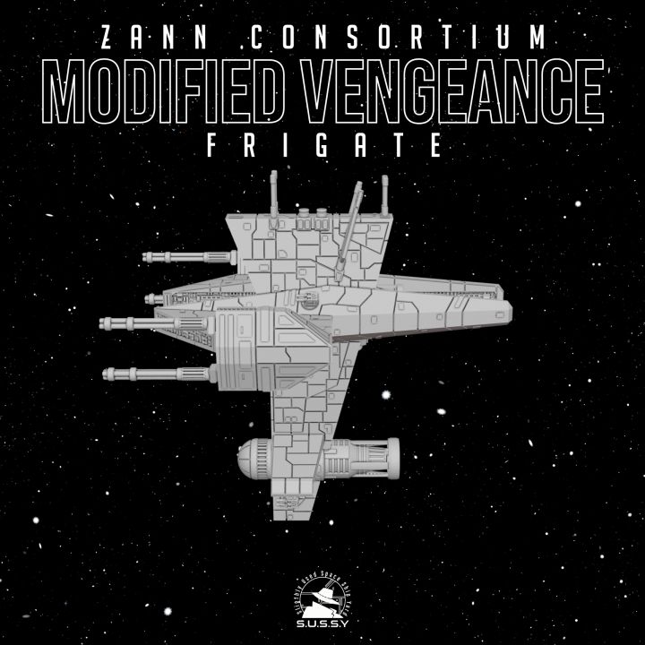 3D Printable Vengeance Frigate - Zann Consortium by Slightly Used ...