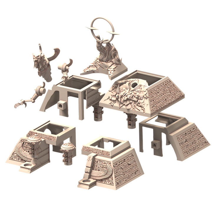 3D Printable 035 OSIRIAN Horus Pyramid Scifi Modular Terrain by ...