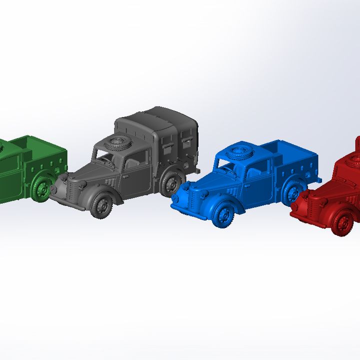 3D Printable Austin 10 Tilly (UK, WW2) by Wargame3d