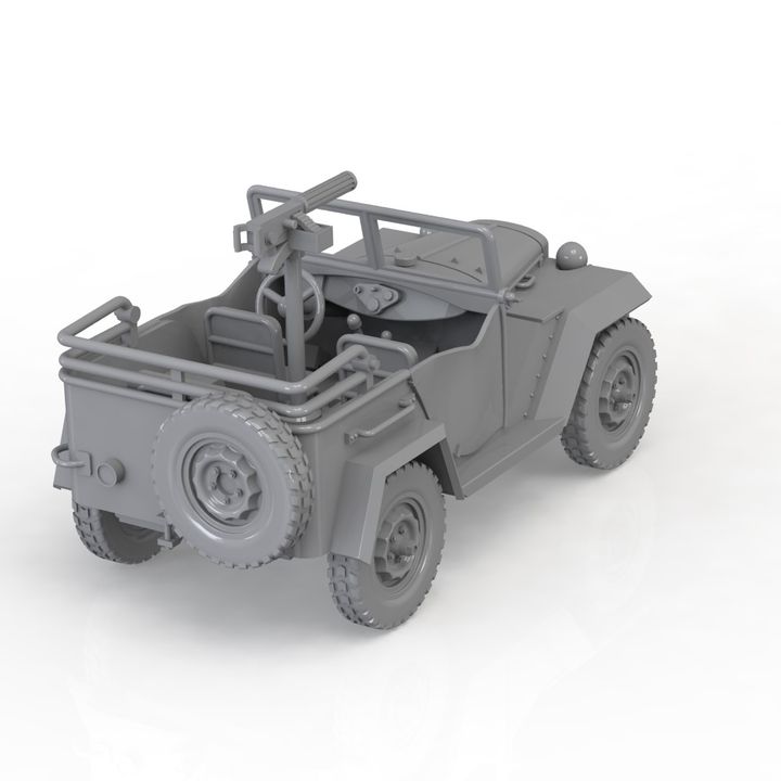3D Printable GAZ-67 4x4 (USSR, WW2) by Wargame3d
