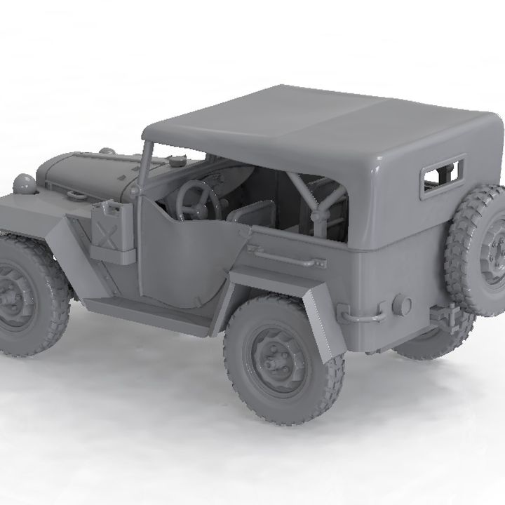 3D Printable GAZ-67 4x4 (USSR, WW2) by Wargame3d