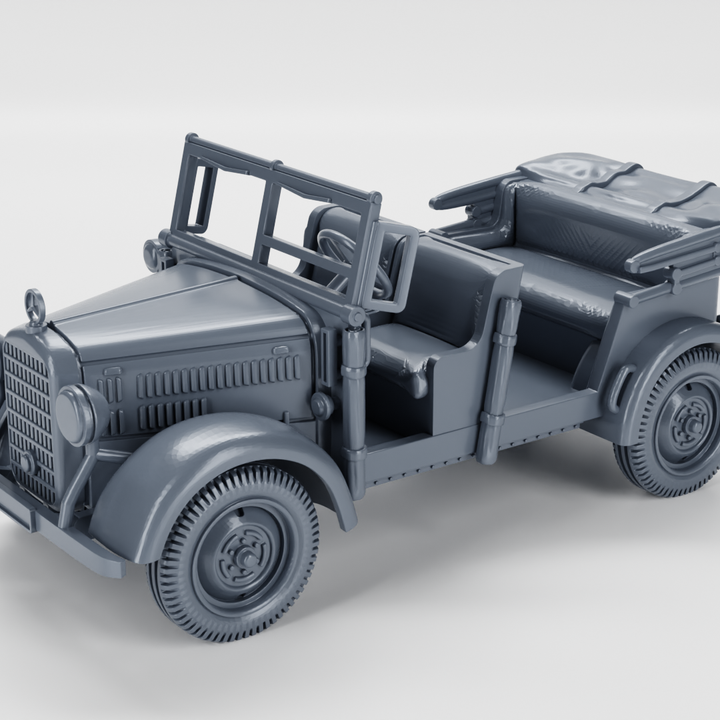 3D Printable Mercedes-Benz W152 (Type G5) off-road car (Germany, WW2 ...