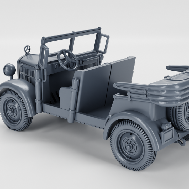 3D Printable Mercedes-Benz W152 (Type G5) off-road car (Germany, WW2 ...
