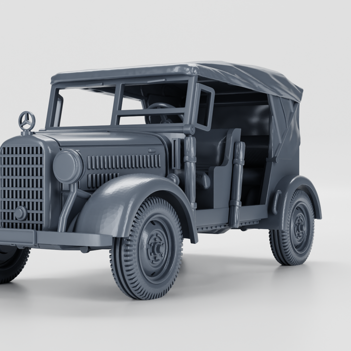 3D Printable Mercedes-Benz W152 (Type G5) off-road car (Germany, WW2 ...