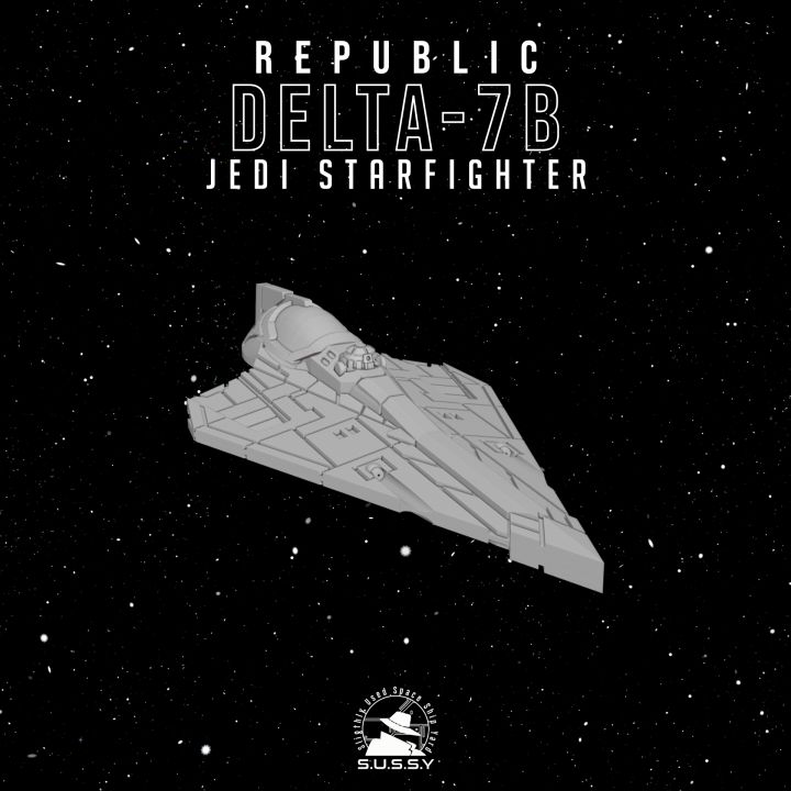 3D Printable Jedi Delta-7 and Delta-7B (X-Wing Scale) by Slightly Used ...