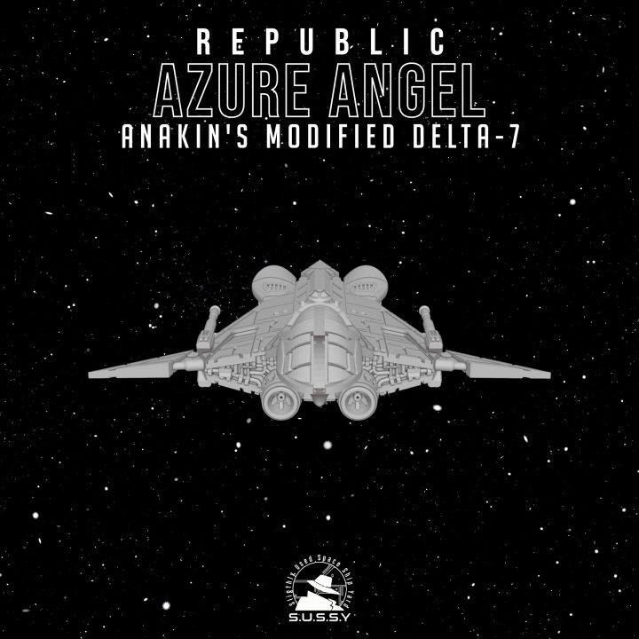 3D Printable Anakin Azure Angel (Modified Delta-7B) (X-Wing Scale) by ...