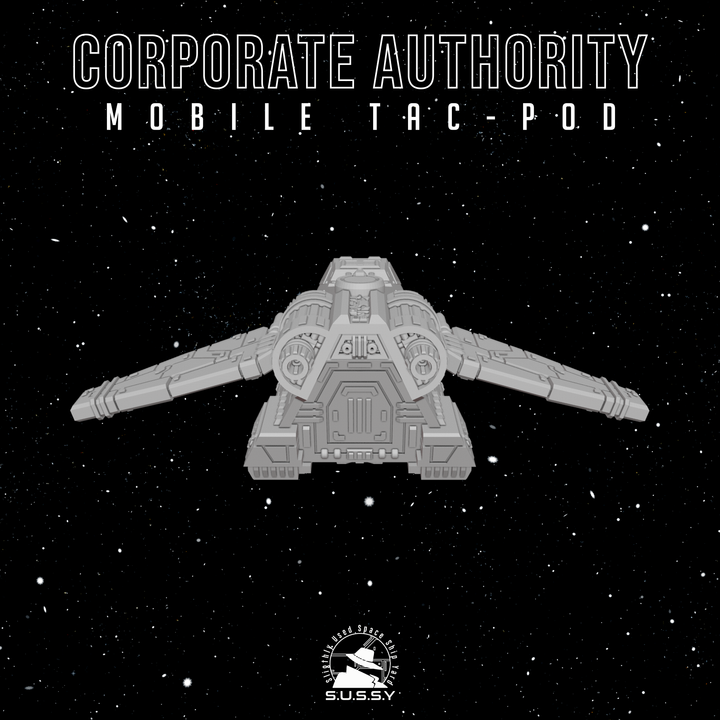 3D Printable Morlana Tac-Pod (X-Wing Scale) by Slightly Used SpaceShips ...