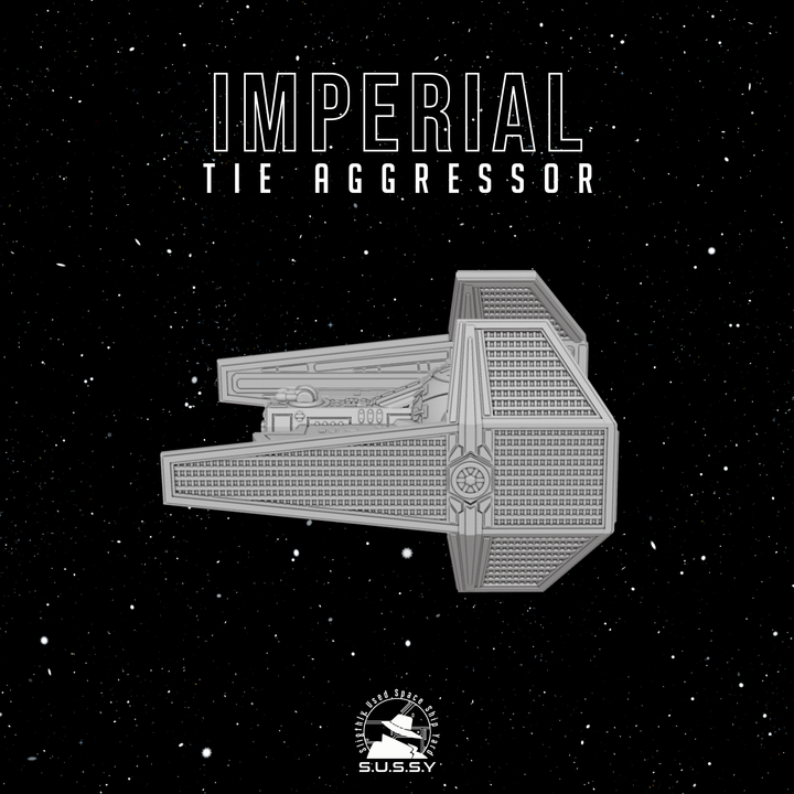 3D Printable TIE Aggressor (X-Wing Scale) by Slightly Used SpaceShips ...