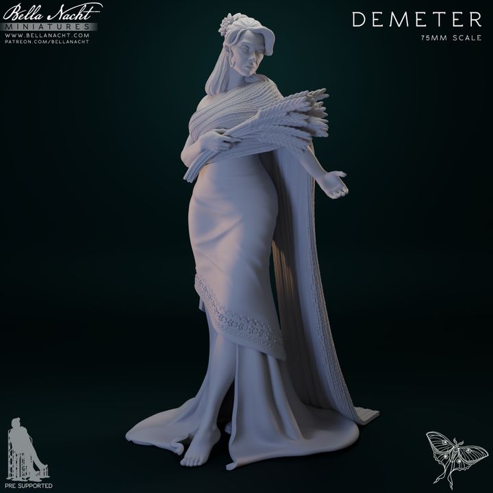 3D Printable Greek Goddess Demeter by Bella Nacht Minis