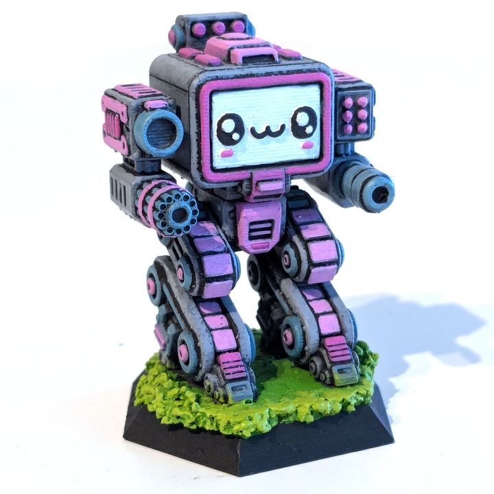 3D Print of UwU Shadow Force 'Wrecks' Mech Miniature: 3D Printable ...